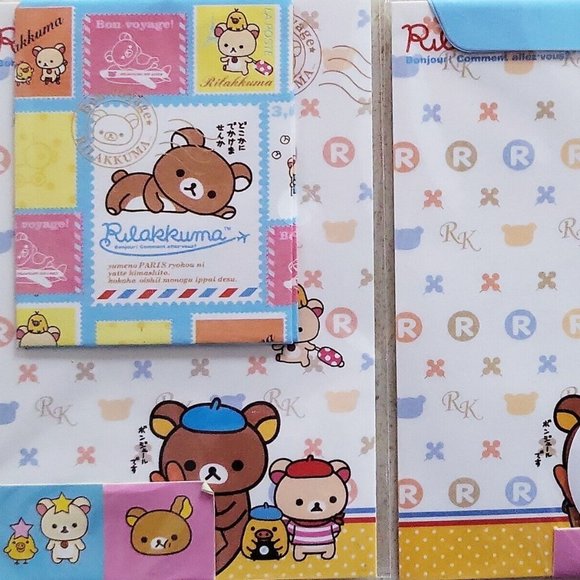 Office | Rilakkuma Korilakkuma France French Paris Mini Letter Set ...